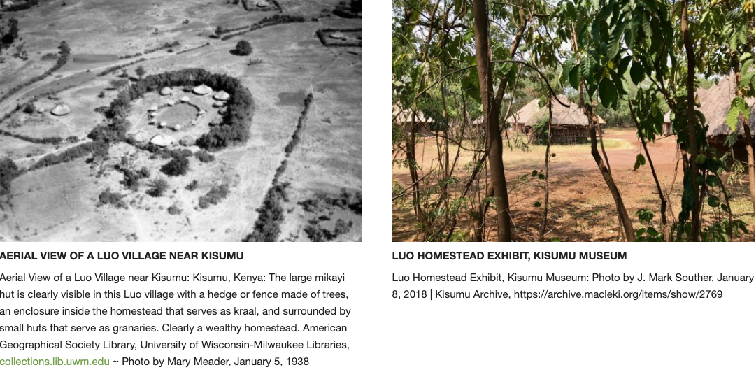Traditional Homesteads Among the Luo of Kenya