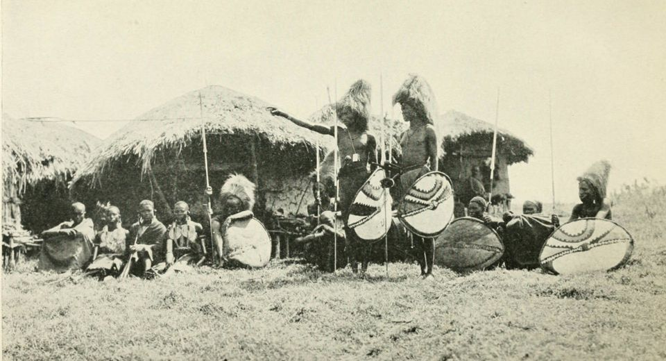 Photo: A scene from a Nandi village in circa 1929. The photo was taken ...